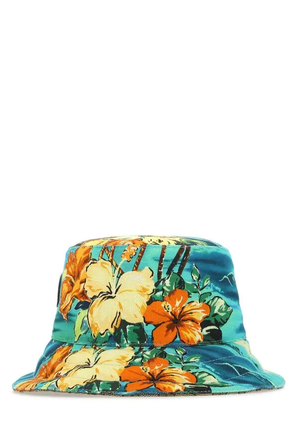 Gucci Printed Cotton Blend Hat