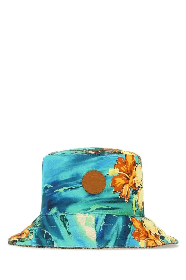 Gucci Printed Cotton Blend Hat - Multicolor