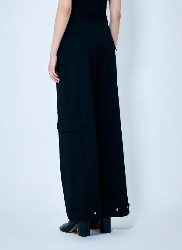 GANNI Solid Twill Suiting Cargo Pants