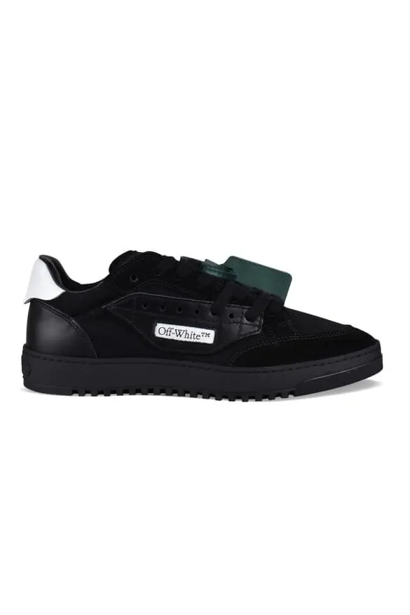 Off-White Suede, Leather And Canvas Sneakers - Black
