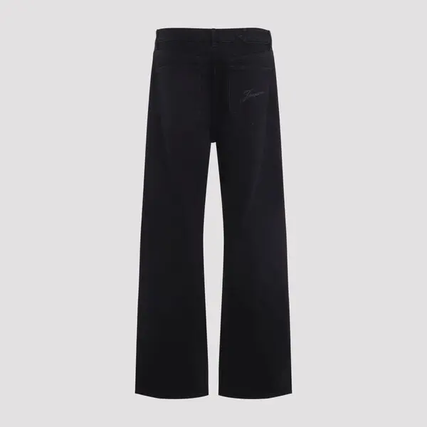 Jacquemus Le De-nimes Droit Straight-leg Jeans - Black