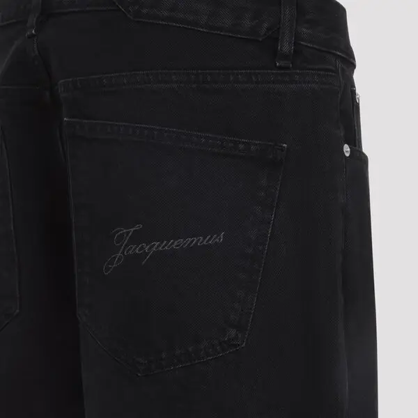 Jacquemus Le De-nimes Droit Straight-leg Jeans - Black