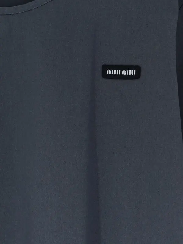 Miu Miu Stretch Poplin Top