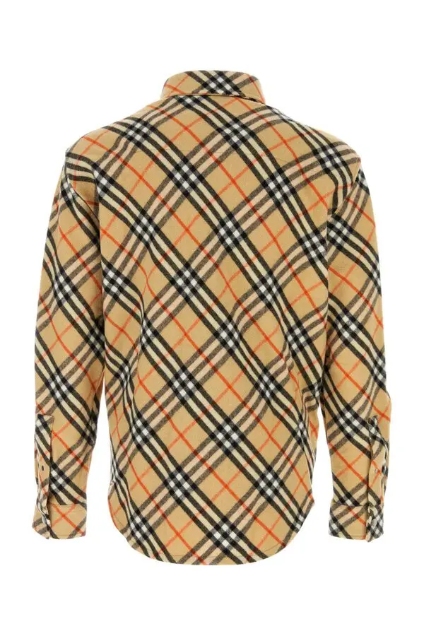 Burberry Embroidered Flannel Shirt - Multicolor