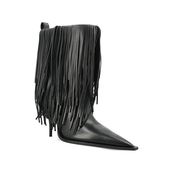 Balenciaga Fringed Pointed Toe Boots