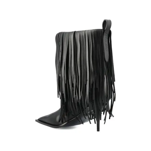 Balenciaga Fringed Pointed Toe Boots