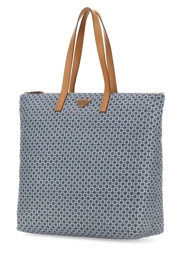 Prada Printed Re-nylon Shopping Bag