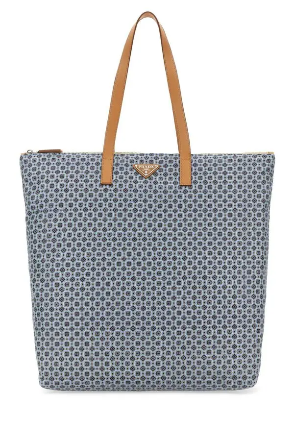 Prada Printed Re-nylon Shopping Bag - Multicolor