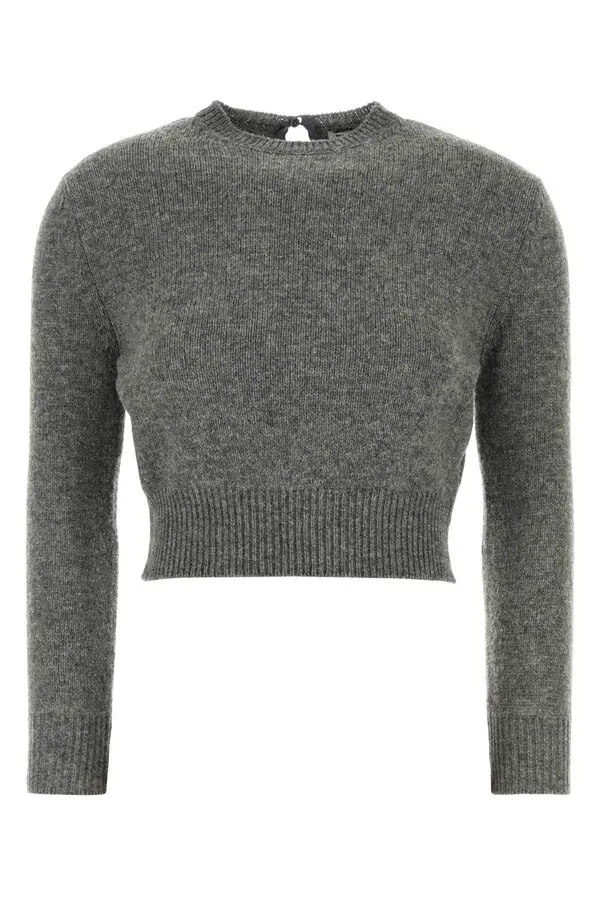 JIL SANDER Wool Blend Sweater - Gray