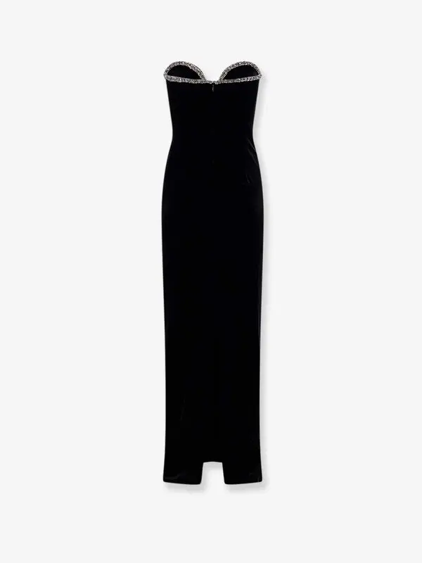 SELF-PORTRAIT Velvet Long Dress