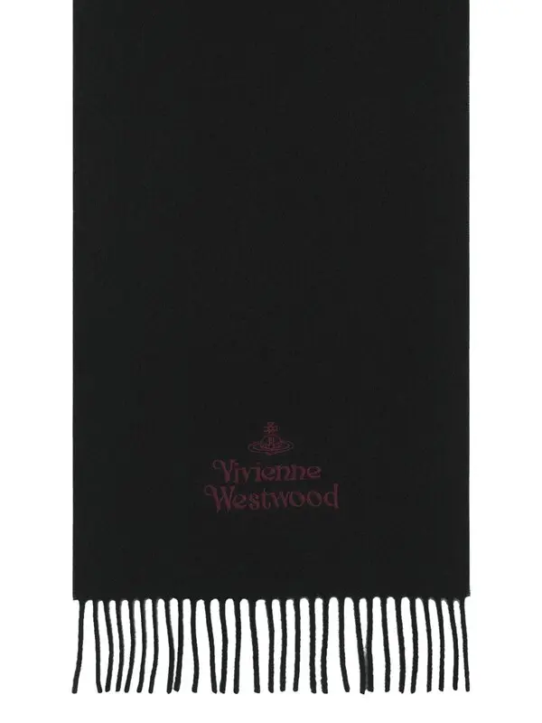 VIVIENNE WESTWOOD Embroidered Wool Scarf