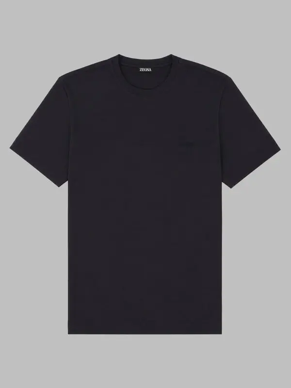 Zegna T-shirt Con Logo - Black