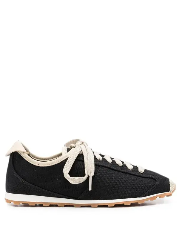 Jacquemus Les Tennis In Canvas And Leather - Black