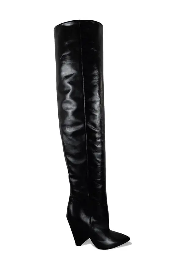 Saint Laurent Niki 105 Over-the-knee Boots - Black