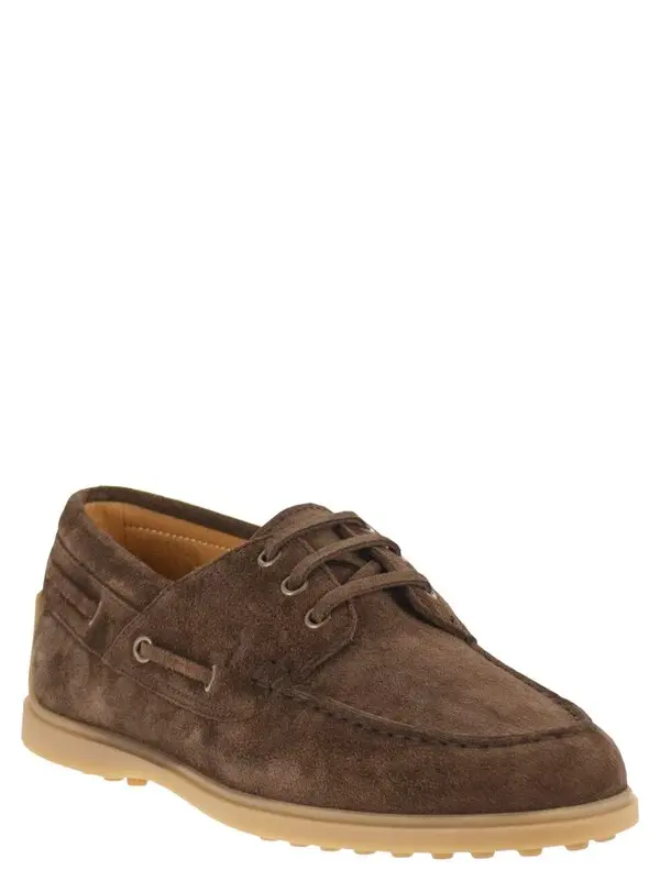 TOD'S Suede Boat Shoe