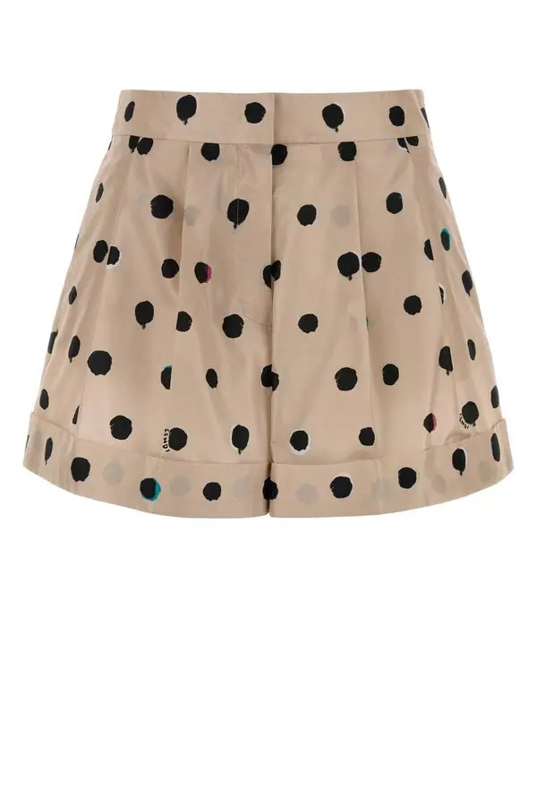 Fendi Printed Taffeta Shorts