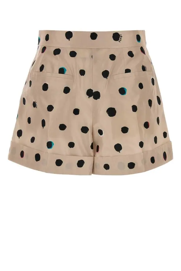 Fendi Printed Taffeta Shorts