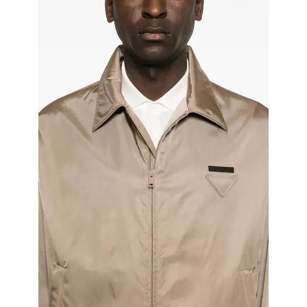 Prada Neutrals Jackets Lightweight Jackets