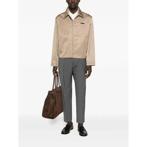 Prada Re-nylon Zip Up Blouson Jacket