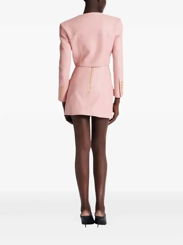 Balmain Lambskin Jacket With Buttons