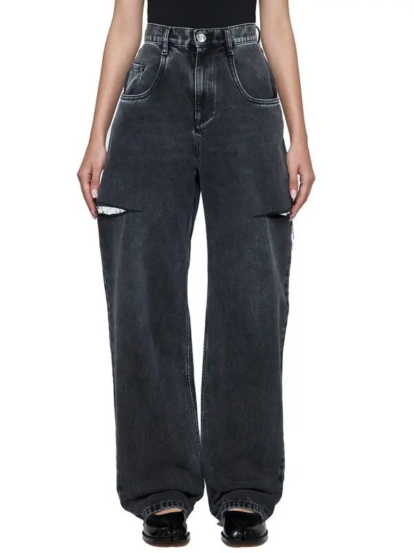 MAISON MARGIELA Black 'cut' Jeans By