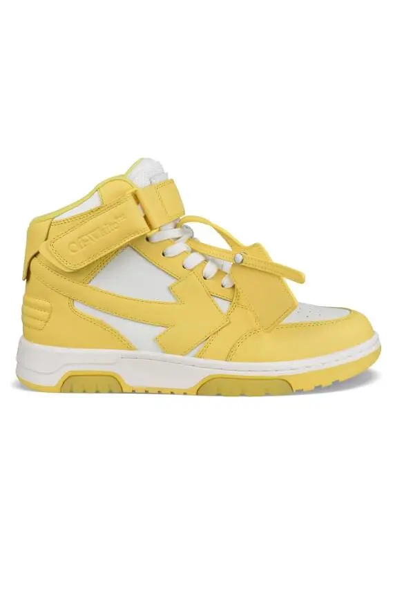 Off-White Out Of Office Mid Sneakers - Yellow