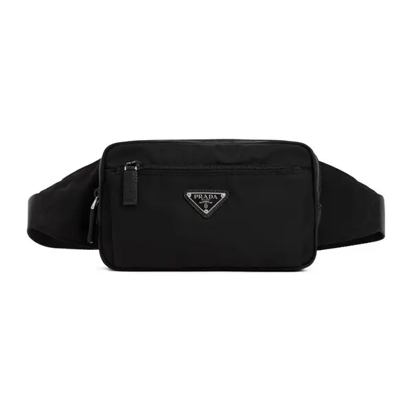 Prada Re-nylon And Saffiano Belt Bag - Black