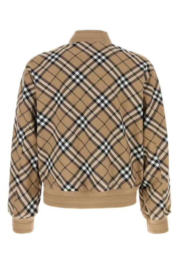 Burberry Embroidered Polyester Blend Bomber Jacket