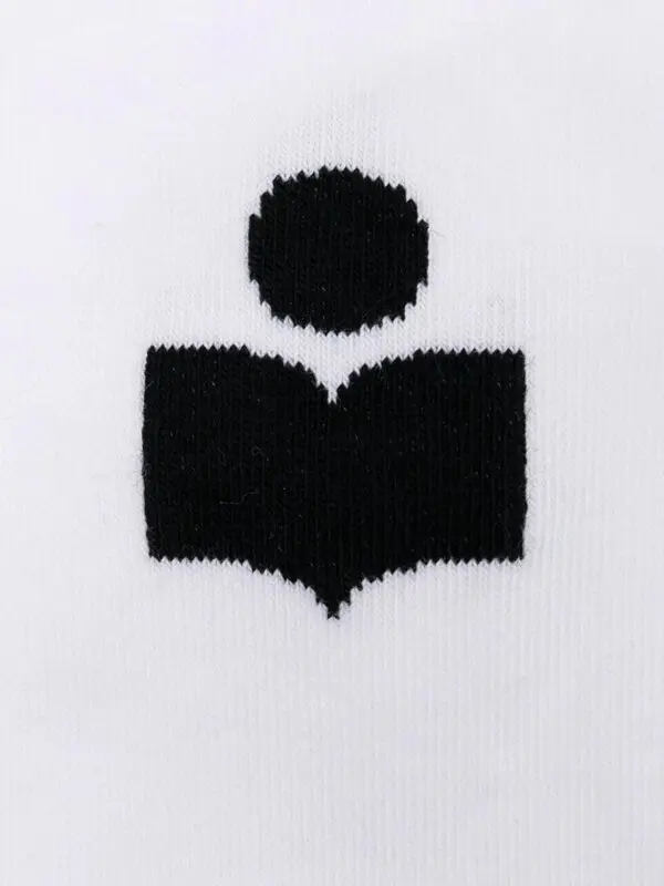 Isabel Marant Étoile Siloki Logo Socks - White