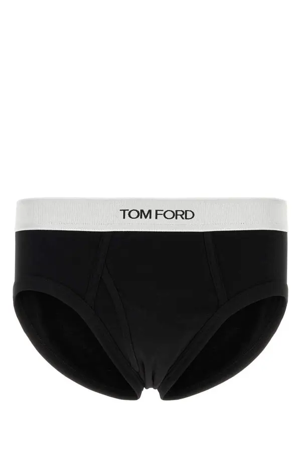 TOM FORD Stretch Cotton Brief - Black