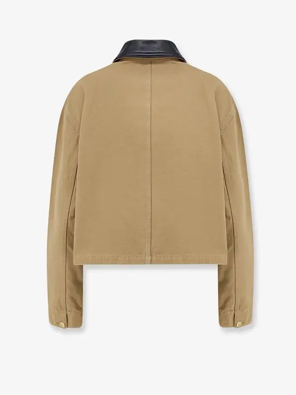 Balenciaga Workwear Cropped Canvas Jacket