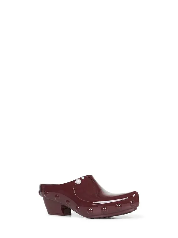 Bottega Veneta Deep Mahogany Rubber Gondola Clogs