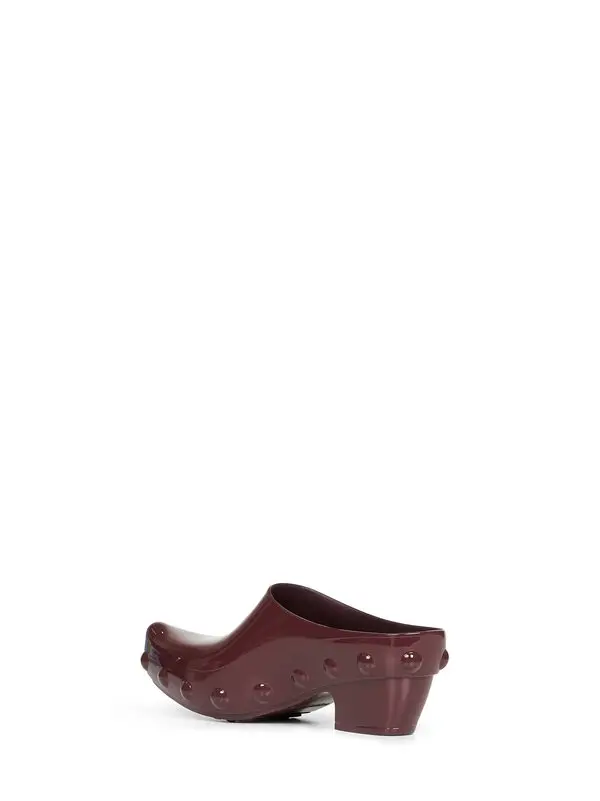 Bottega Veneta Deep Mahogany Rubber Gondola Clogs