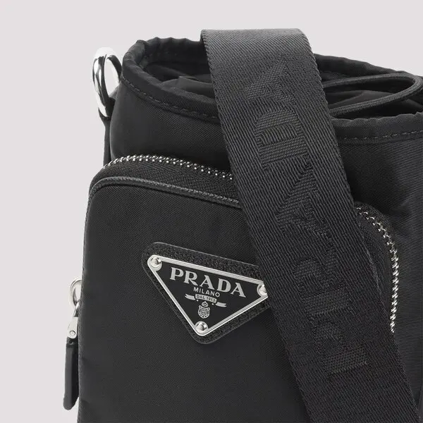Prada Re-nylon Phone Holder - Black