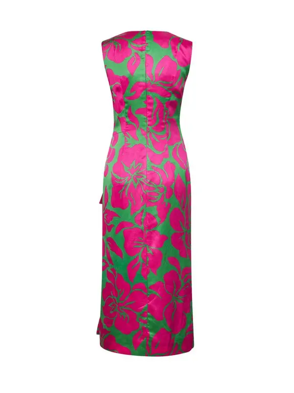 Dries Van Noten Floral Print Midi Dress - Multicolor