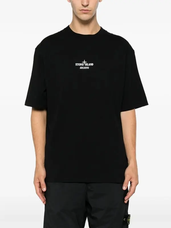 Stone Island Regular Fit T-shirt With `archivio` Print