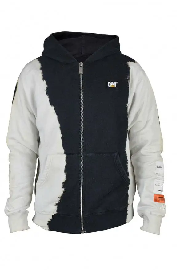 Heron Preston Gradient Cotton Zip-up Hoodie - Black