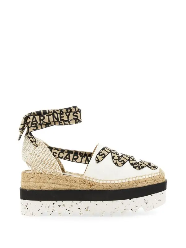 Stella McCartney Espadrille Gaia With Platform - Cream