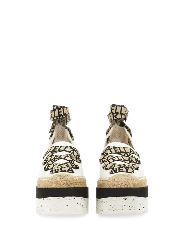 Stella McCartney Espadrille Gaia With Platform - Cream