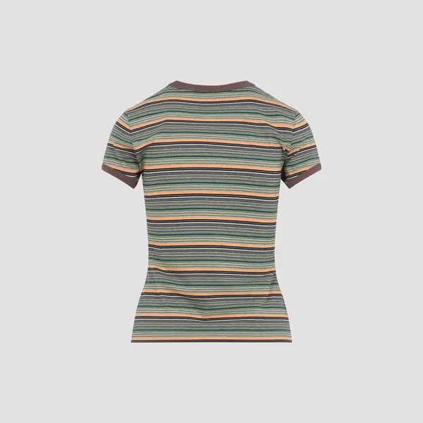 Marni Striped Cotton T-shirt - Multicolor