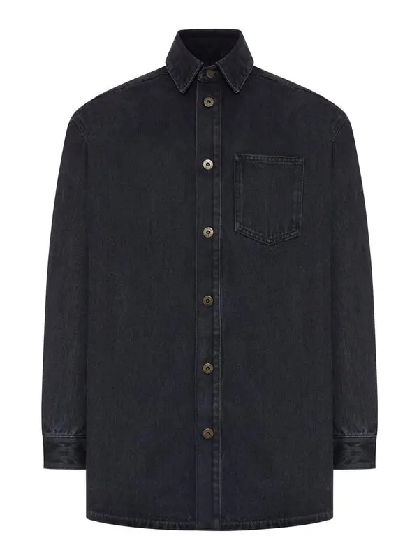 Loewe Denim Anagram Overshirt - Black