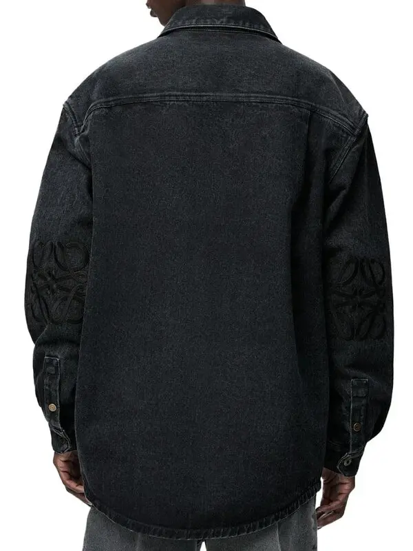 Loewe Denim Anagram Overshirt - Black