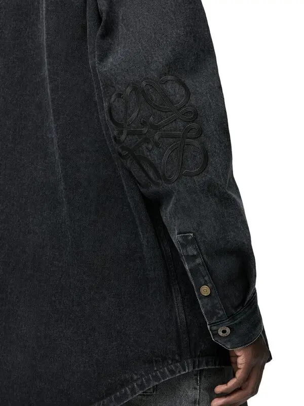 Loewe Denim Anagram Overshirt - Black