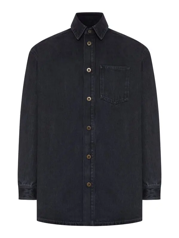 Loewe Denim Anagram Overshirt - Black