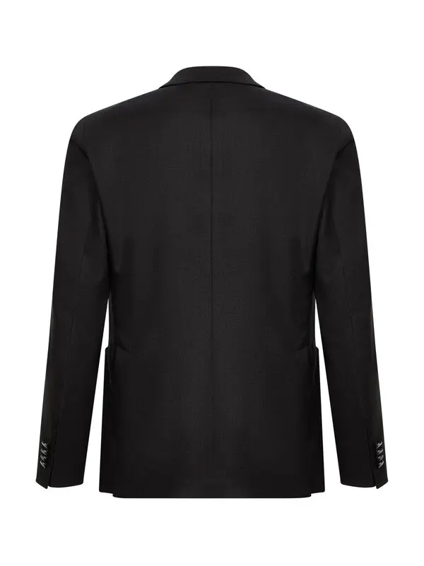 Tagliatore Dark Brown Stretch Virgin Wool Montecarlo Double-breasted Blazer