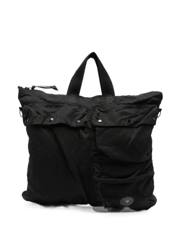 C.P. COMPANY Lens-detail Multi-pocket Tote Bag - Black