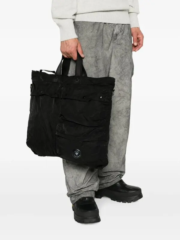 C.P. COMPANY Lens-detail Multi-pocket Tote Bag