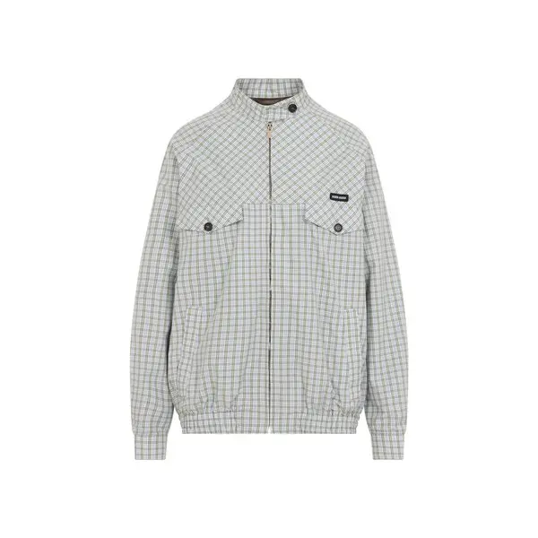Miu Miu Check Blouson - White
