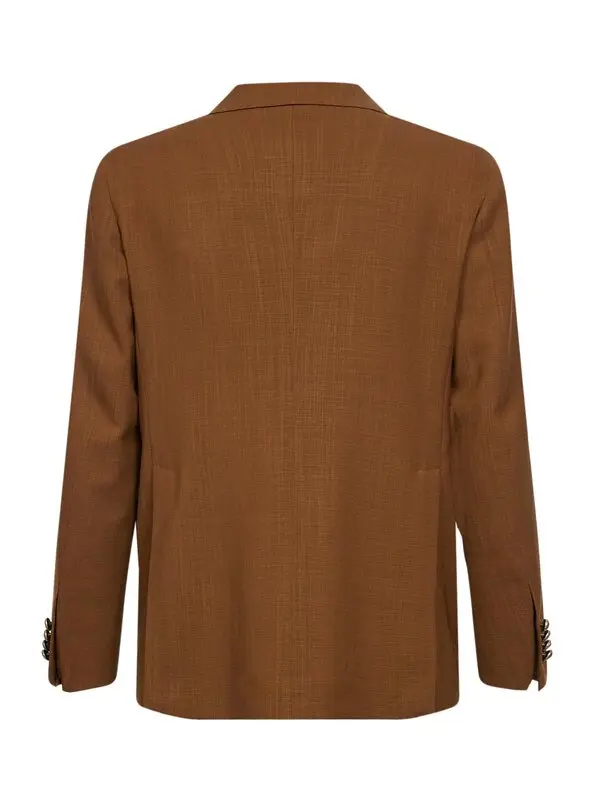 Tagliatore Clay Virgin Wool Vesuvio Single-breasted Blazer - Multicolor