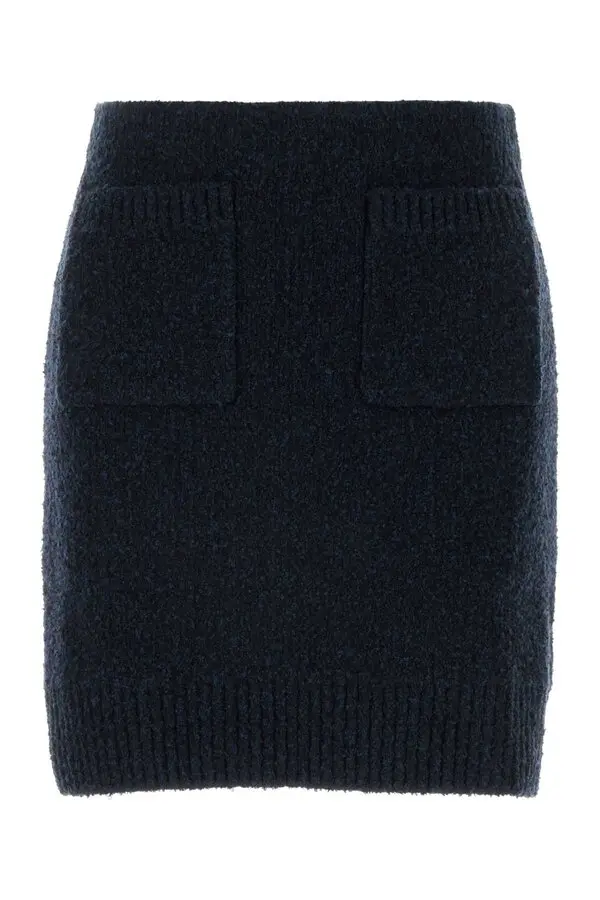 Bottega Veneta Midnight Boucle Mini Skirt - Blue